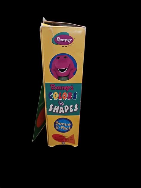Barney Vhs Tape Barneys Colors And Shapes Bonus 2 Pack Sing Along