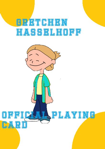 Gretchen Hasselhoff The Backyard Show Backyard Sports Fanon Wikia Fandom