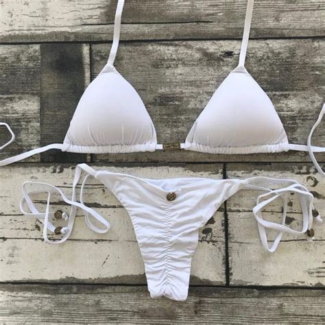 Biquíni Lacinho White Biquini Biquini empina bumbum Biquinis lindos