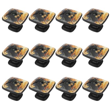 12 Pack Cabinet Knobs Square Knobs Bear Drawers Cabinet Hardware