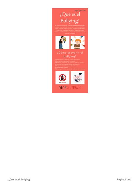 ¿que Es El Bullying Pdf