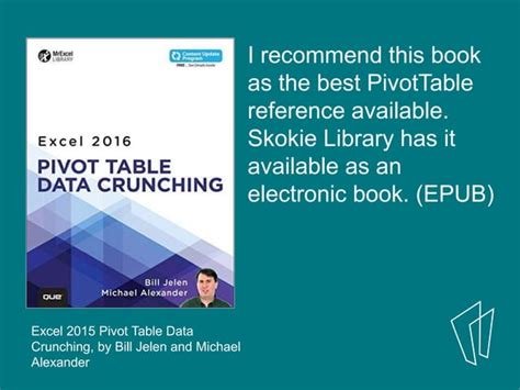 Excel Pivot Tables April Pptx