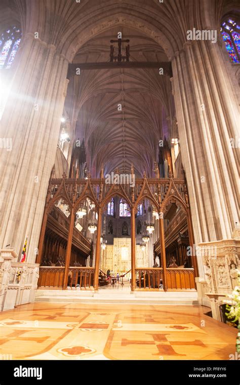 The Interior Of The National Cathedral In Washington Dc Usa The
