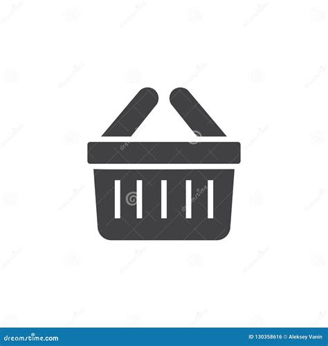 Icono Del Vector De La Cesta De Compras Ilustración Del Vector