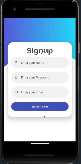 GitHub Androidtut AuthenticationUiDesign Signup Page Ui Design Android Studio