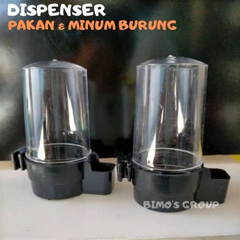 Dispenser Burung 1set Isi 2 Tempat Pakan Minum Burung Wadah Pakan