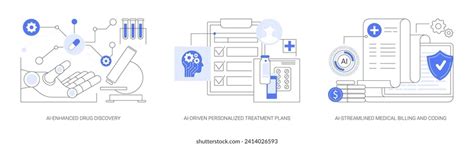 Artificial Intelligence Healthcare Abstract Concept Vector Stock Vector Royalty Free