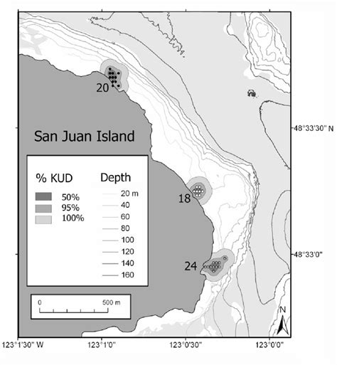 2 Kernel Utilization Distributions Kud For Lingcod With A Summer Download Scientific Diagram
