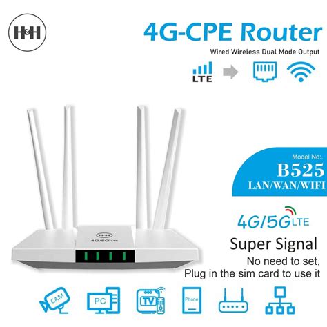 Handh White 4g Cpe Wireless Router B525 Dl 300mbps Ul 50mbps At ₹ 2400