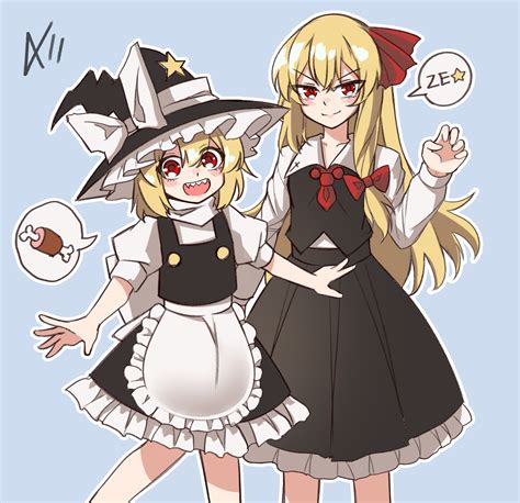 Kirisame Marisa And Rumia Touhou Drawn By A Xii Danbooru