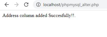 Php Mysql Alter To Add Column