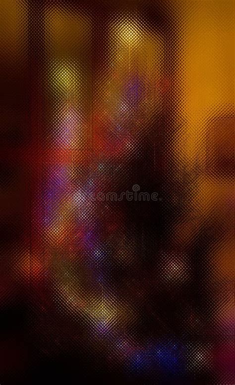 Simulation To Look At Christmas Tree Through Glass Stock Image Image