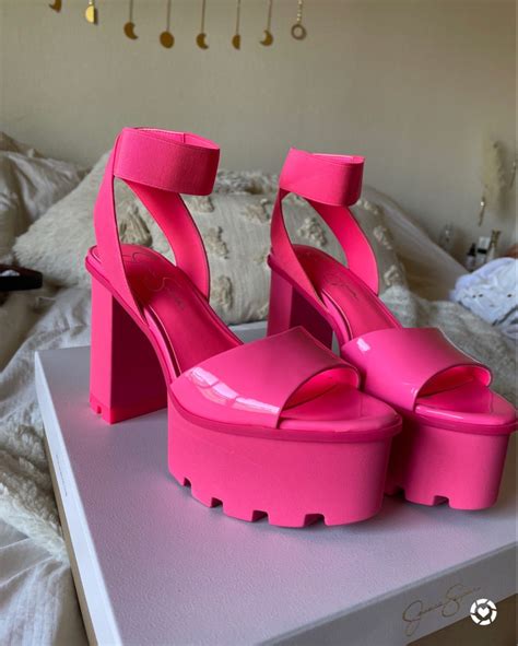 Neon Pink Platform Shoes