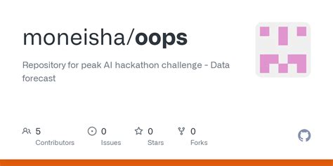 GitHub Moneisha Oops Repository For Peak AI Hackathon Challenge