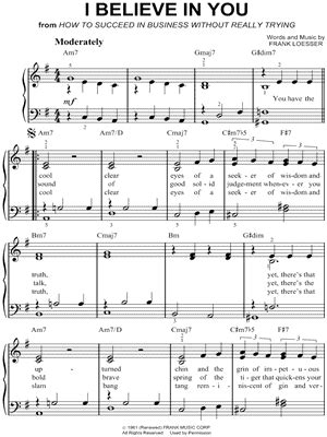 I Believe In You Sheet Music Arrangements Available Instantly Musicnotes
