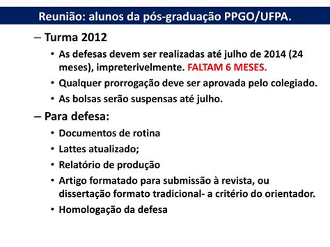 Ppt Universidade Federal Do Pará Programa De Pós Graduação Em