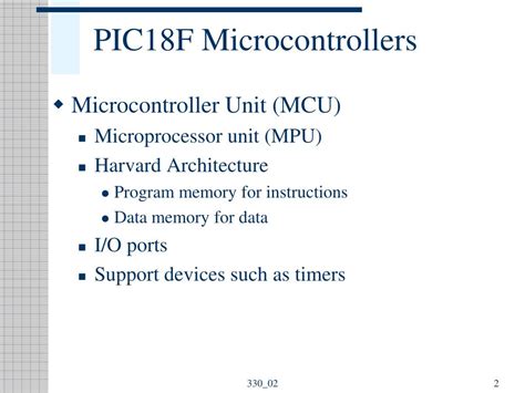 PPT Microcontroller Architecture PIC F Family PowerPoint Presentation ID