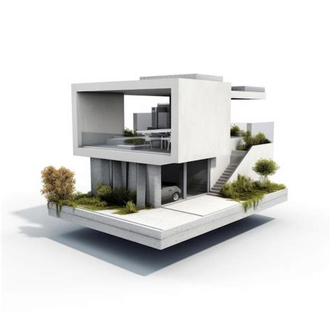 Premium Photo Cubic Architecture D Rendering Of A House With Cubic
