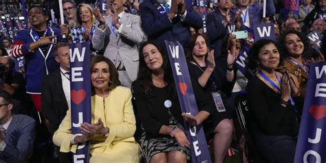 Democrats Upbeat Convention Has Nancy Pelosi To Thank Wsj