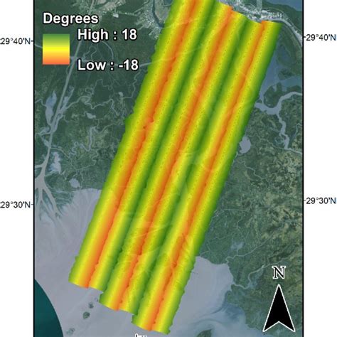 View Zenith Angles Over The Footprint Of Each Aviris Ng Image