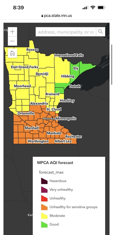 Mn Air Quality Forecast Thurs 6152023 Rstateofmn