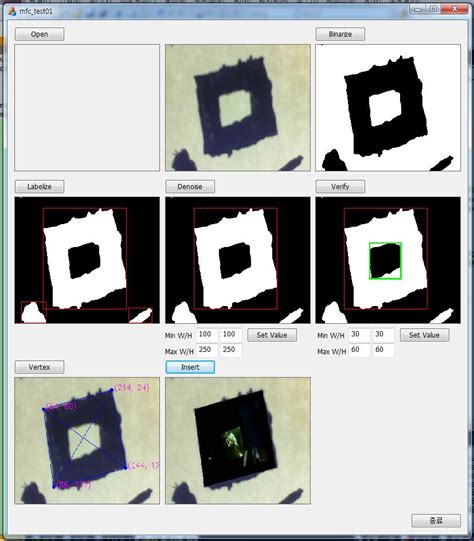 OpenCV 2 3 1 MFC Picture Control 에 사진 캠 영상 이진화 레이블링 Labeling