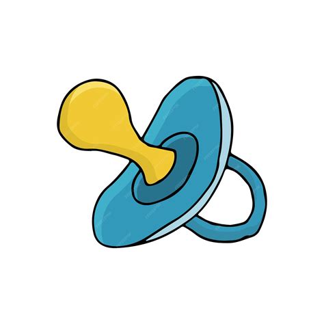 Ícone De Mamilo De Bebê Colorido Em Vetor Ilustração Plana De Mamilo De