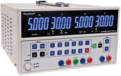 Peaktech 6075 Labornetzgerät 0 30 V 0 5 A Stabilisiert