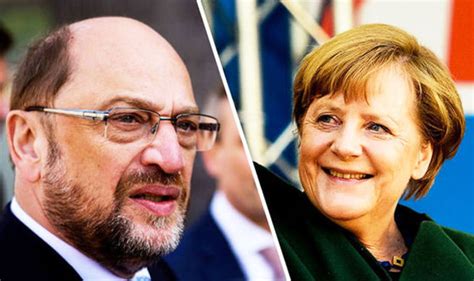 German Election Polls Angela Merkel To Crush Schulz World News