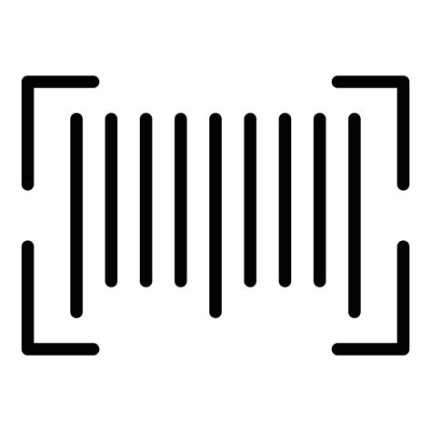 Unique Barcode Icon Outline Vector Code Scanner 15660934 Vector Art At