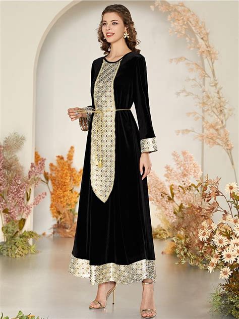 Robe Caftan Longue Turque Soirée Femme Retourauxorigines