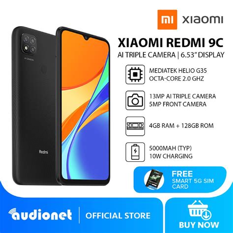 Xiaomi Redmi 9c 4gb Ram128gb Rom Mediatek Helio G35 5000mah