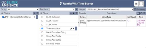 etl to write data to a file with timestamp in file name ambience 2020