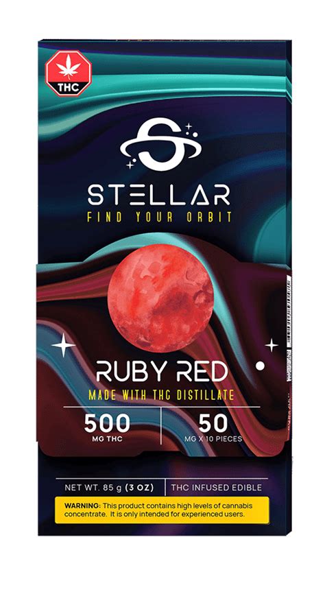 Ruby Red Bar Stellar Edibles