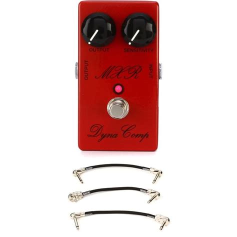 Mxr Csp Sl Script Logo Dyna Comp Compressor Pedal With Patch Cables