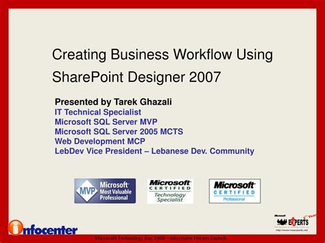 Ppt Creating Business Workflow Using Sharepoint Designer 2007