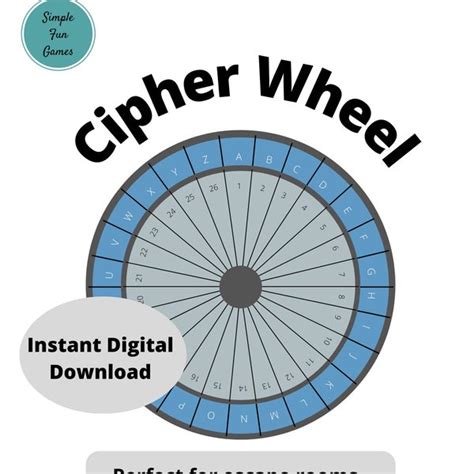 Secret Decoder Printable Craft Etsy