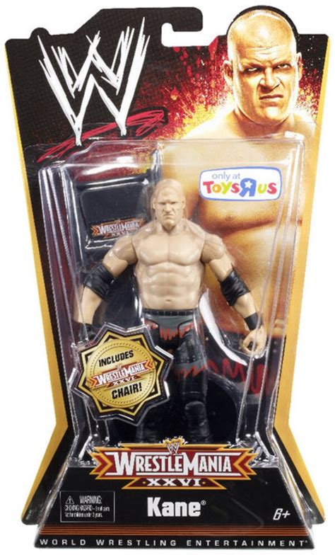 2010 Wwe Mattel Basic Wrestlemania Xxvi Kane Exclusive Wrestling