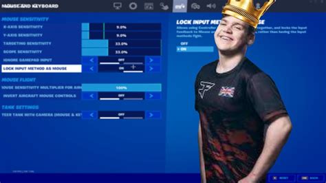 Testing Out The Best Fortnite Kbm Settings Mongraal S Settings Youtube