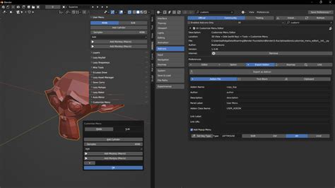 Customize Menu Editor Released Scripts And Themes Blender Artists