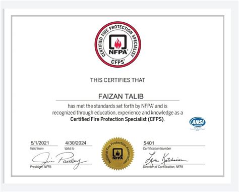 Engr Faizan Cfps® Nfpa Cfi® Nfpa On Linkedin I Am Very Happy To
