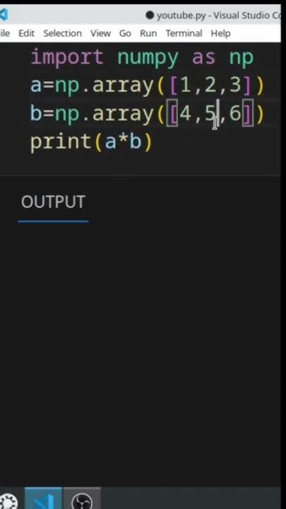 Python Multiplying Arrays In Numpy Python Numpy Programming Youtube