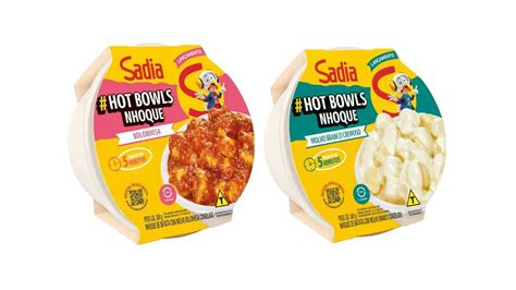 Sadia Lança Hot Bowls De Nhoque Bolonhesa E Molho Branco Cremoso Gkpb