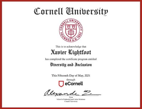 How Much Is Cornell Certificate At Yvonne Hosford Blog