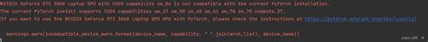 Nvidia Geforce Rtx Laptop Gpu With Cuda Capability Sm Is Not