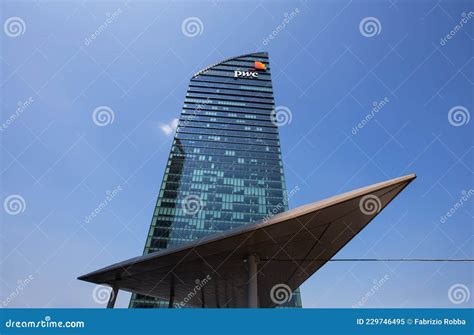 Libeskind Tower Or Pwc Tower In City Life Tre Torri Area In Milan
