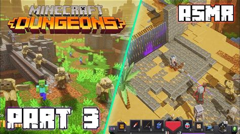 Asmr Gaming Minecraft Dungeons Cacti Canyon Part 3 ~ Chewing Gum