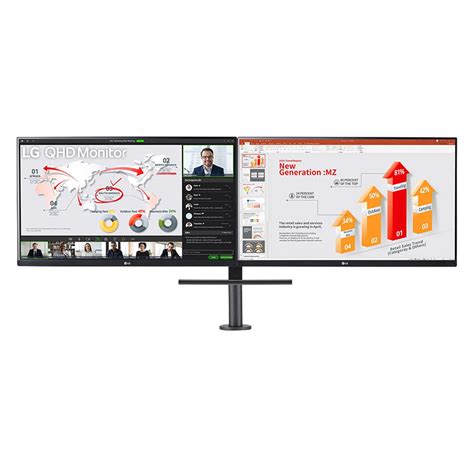 Lg Ergo Dual Hz Qhd Freesync Ips Monitor With Usb C W Srgb Qp D Bs Mwave