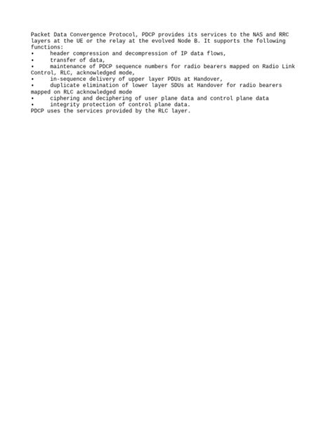 Packet Data Convergence Protocol Function Pdf