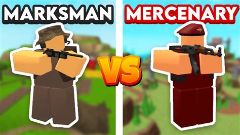 Marksman Vs Mercenary Roblox Tower Battles Youtube